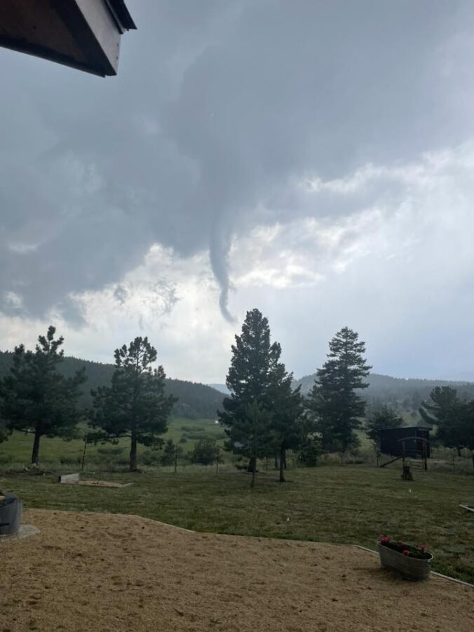 Rare and beautiful funnel cloud spotted in the Foothills of Boulder ...