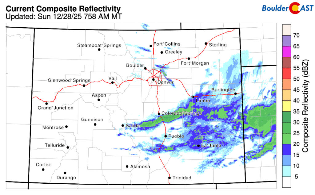 Winter Storm Recap: Overnight snow bands coated the Front Range in ...