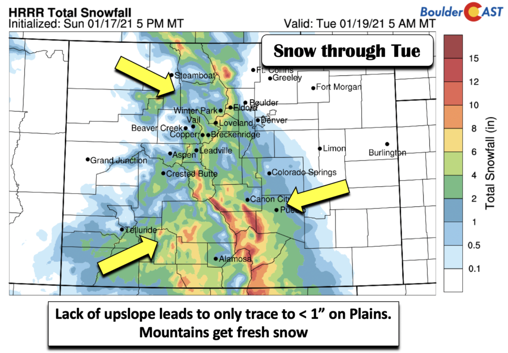 This week in Colorado weather: January 18, 2021 – BoulderCAST