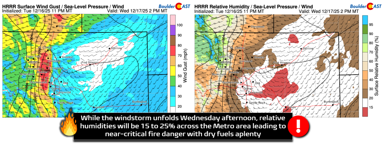 Wednesday Windstorm Update: Significant downslope winds and high fire ...