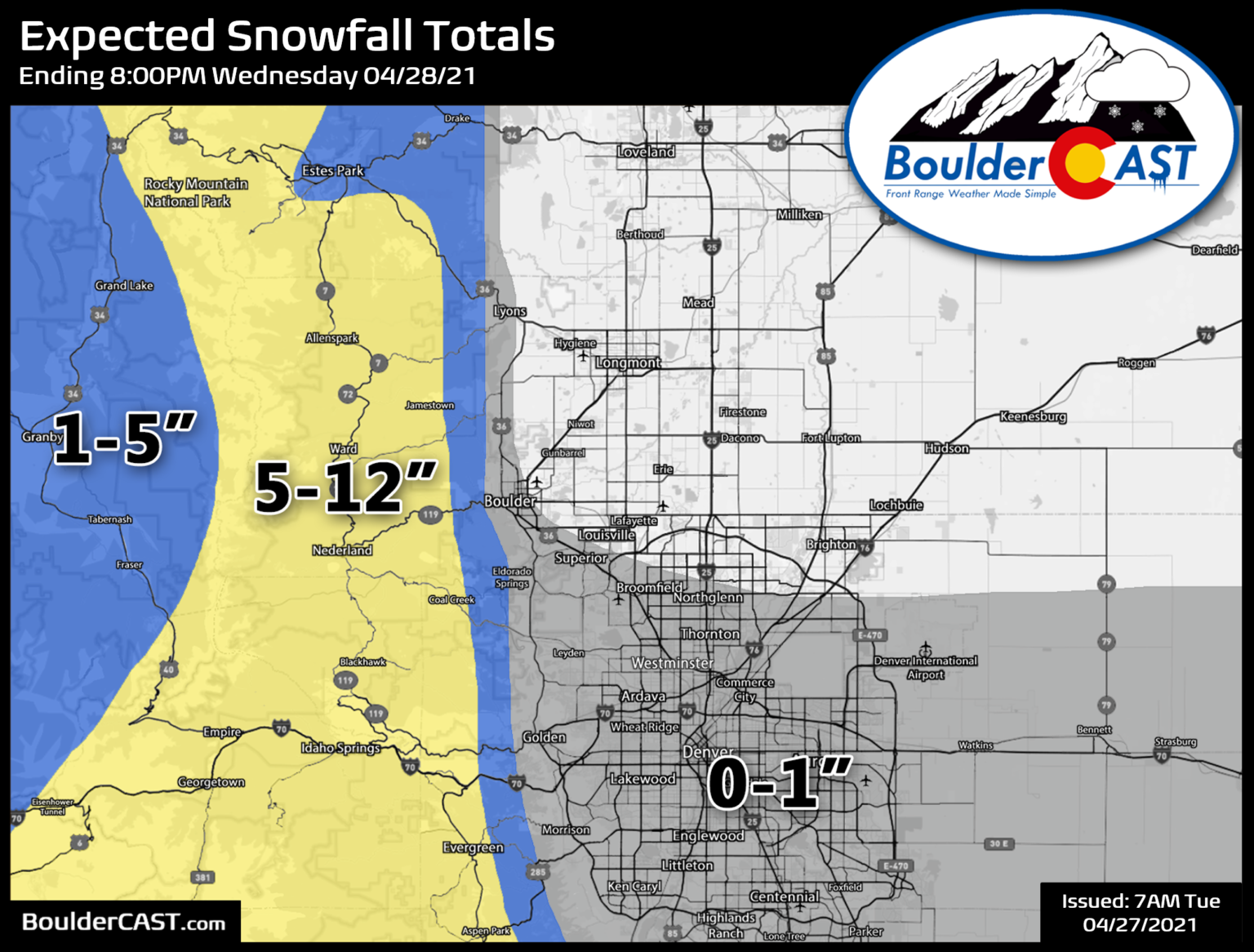 Forecast Update: Thunderstorms, soaking rain, and heavy Foothills snow ...
