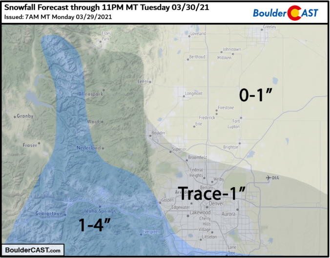 This week in Colorado weather: March 29, 2021 – BoulderCAST