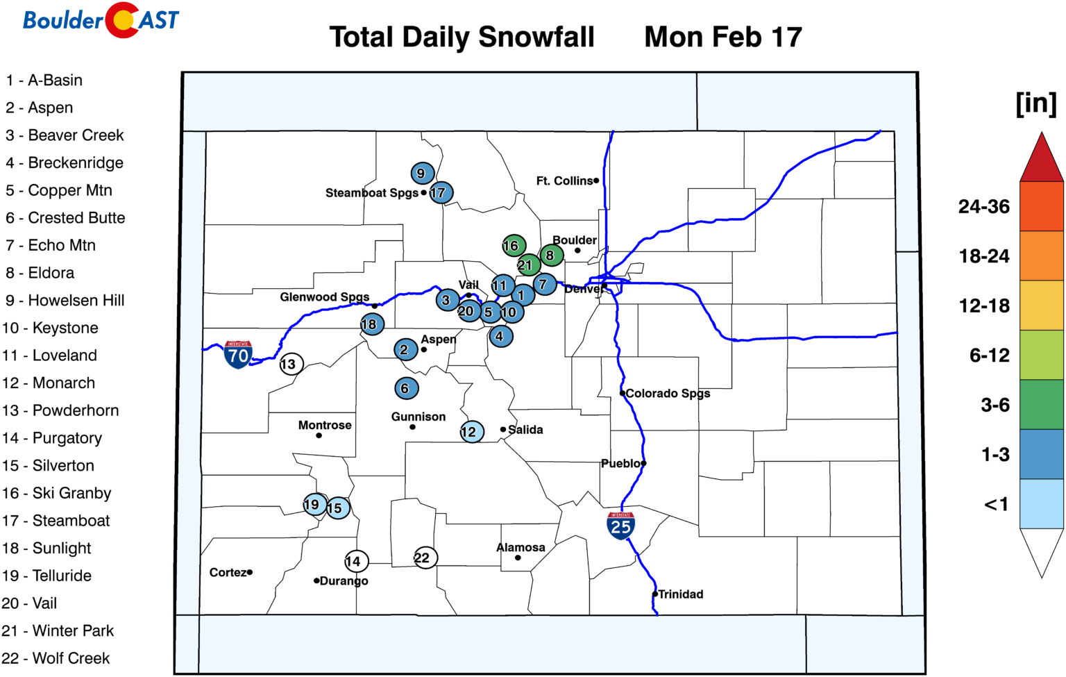 This week in Colorado weather: February 17, 2020 (Updated) – BoulderCAST