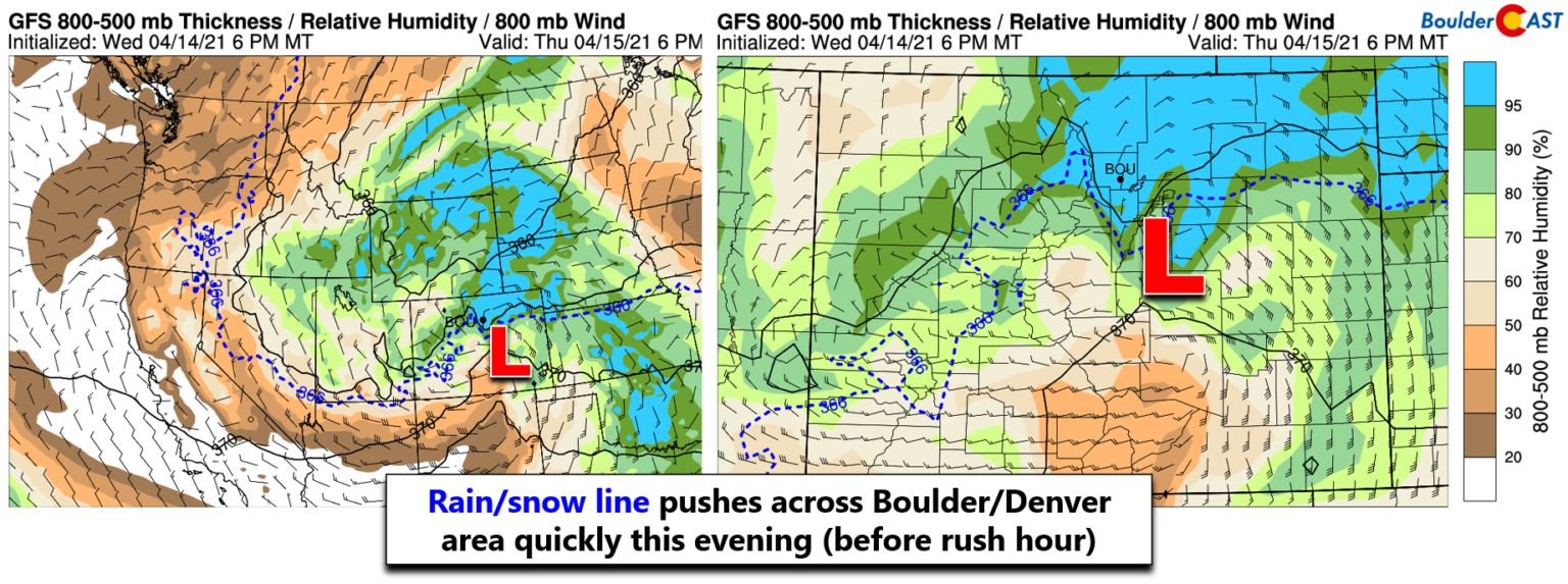 Forecast Update: Widespread rain will change to snow Thursday evening ...