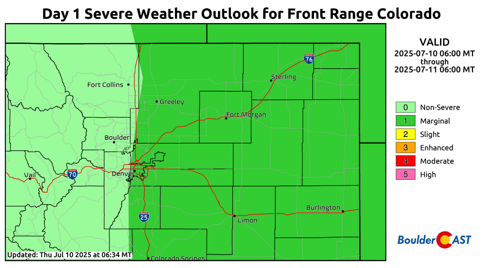 Forecast Update: Boulder hit 101° for the first time in 13 years ...